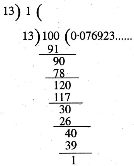 WBBSE Notes For Class 6 Maths Arithmetic Chapter 9 Recurring Decimal ...
