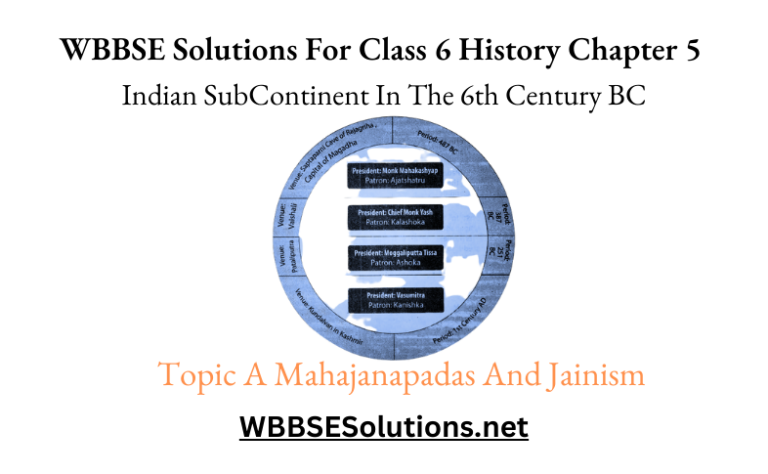 WBBSE Solutions For Class 6 History Chapter 5 Indian Sub Continent In ...