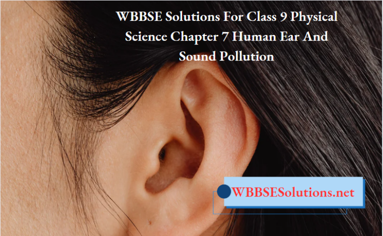 WBBSE Solutions For Class 9 Physical Science Chapter 7 Human Ear And ...