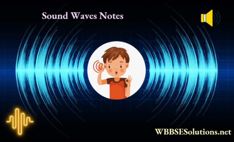 Sound Waves Notes - WBBSE Solutions