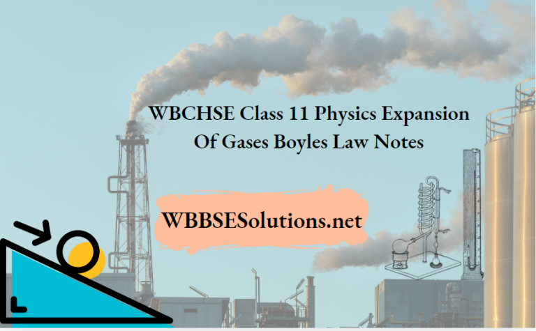 WBCHSE Class 11 Physics Expansion Of Gases Boyles Law Notes - WBBSE ...
