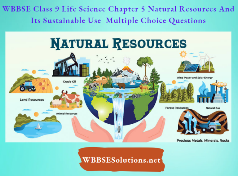 WBBSE Class 9 Life Science Chapter 5 Natural Resources And Its ...